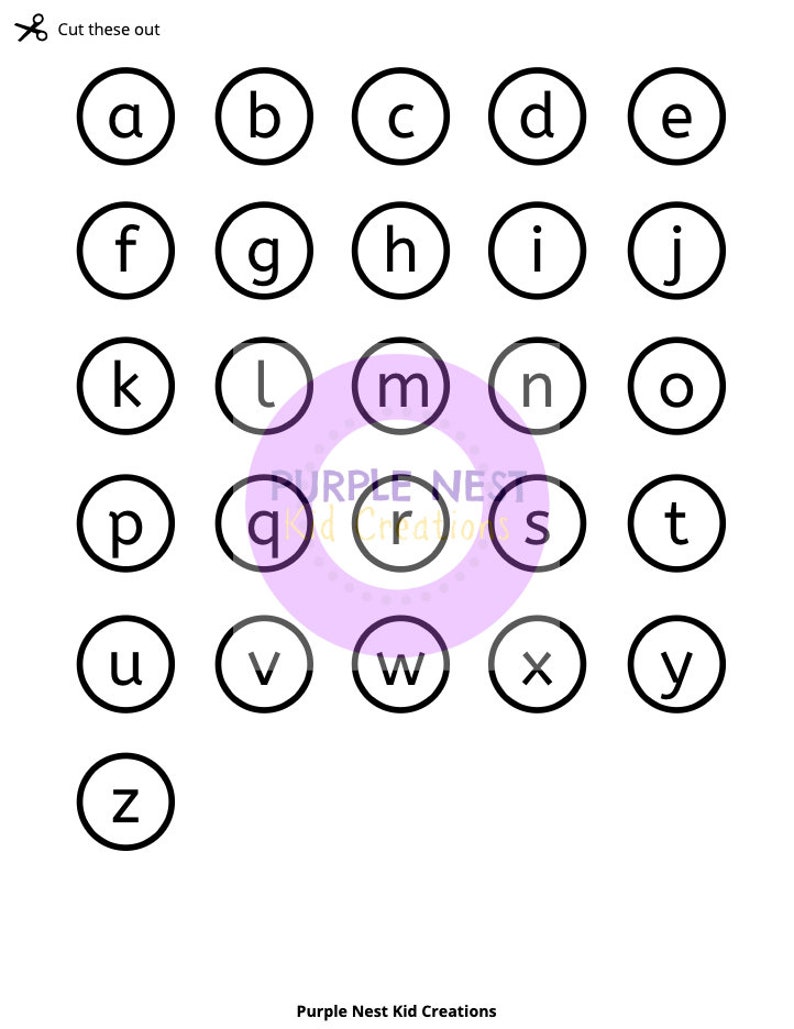 Chicka Chicka Boom Boom Alphabet Match Worksheet Alphabet - Etsy