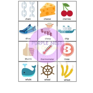 Consonant Digraphs Matching Worksheet, Phonics, Consonants, Educational ...