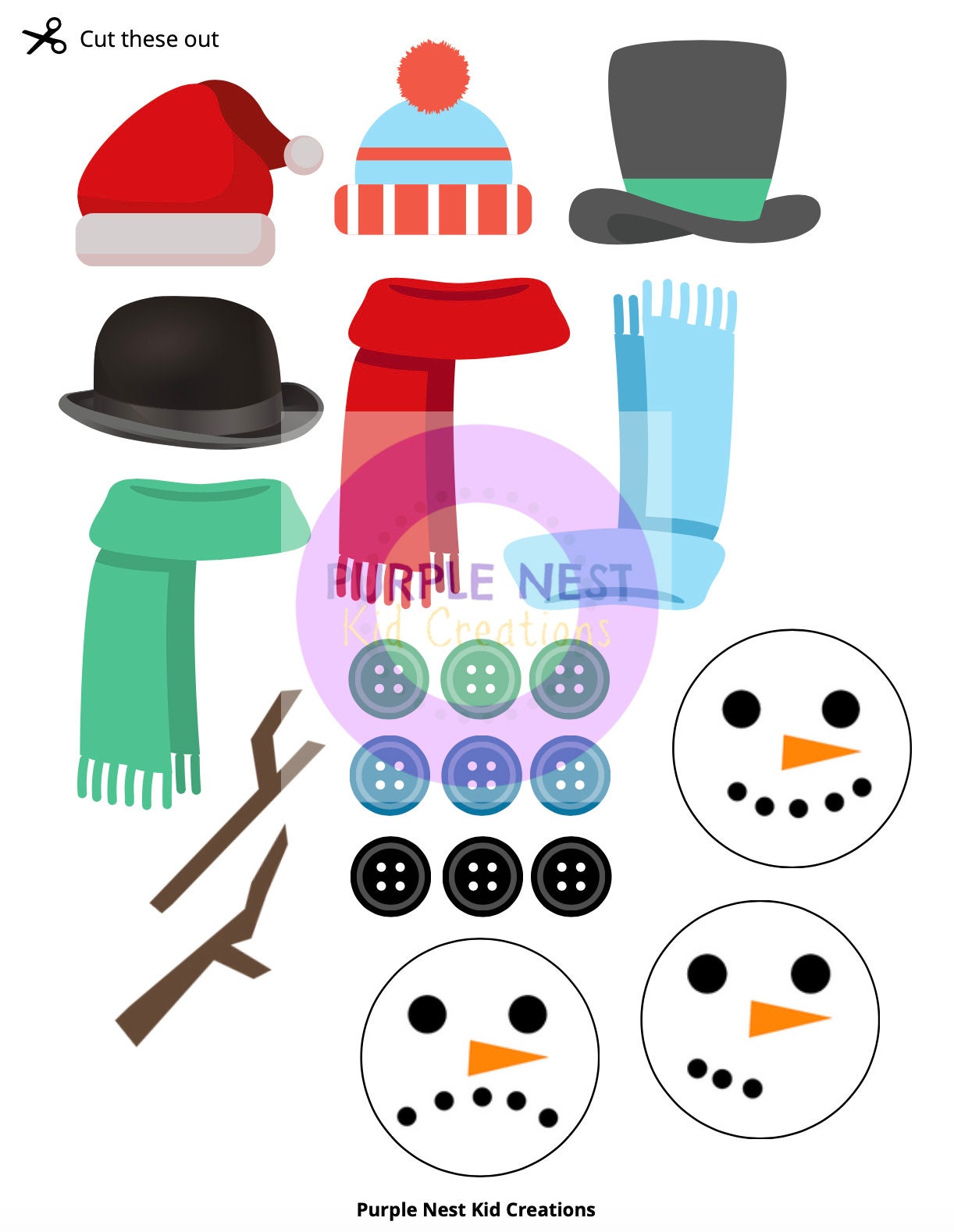 Build a Snowman Worksheet Dress up Game Winter Activity - Etsy Canada