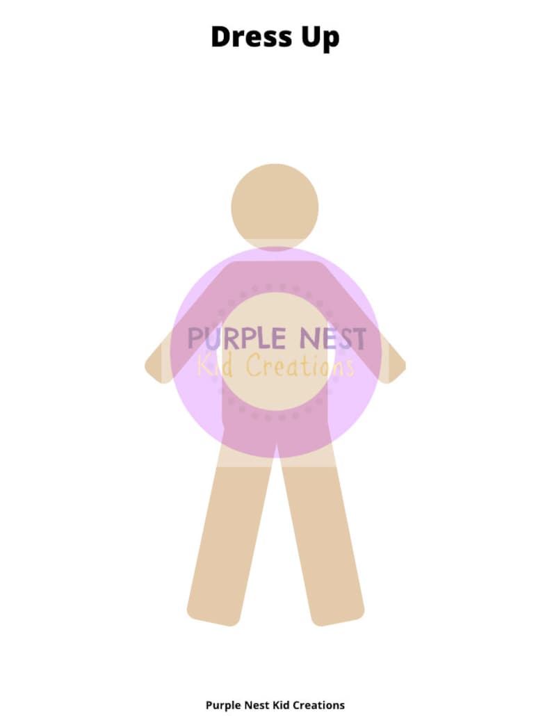 Dress up Boy Worksheet Dress up Game Educational Preschool - Etsy UK