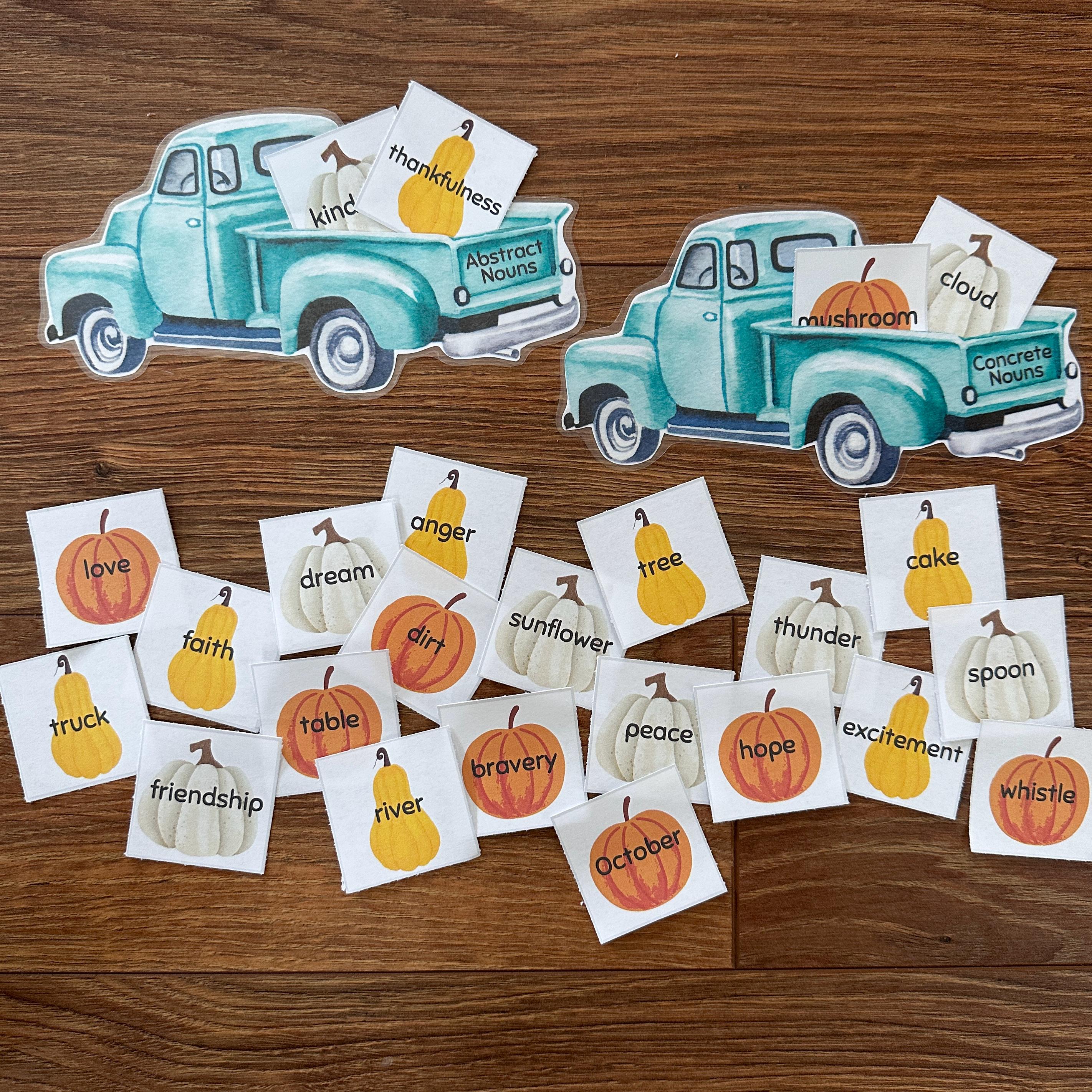 Fall Noun Sorting Activity: Grammar Printable (digital Download) - Etsy