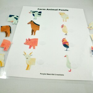 On the Farm Busy Book Bundle, Farm Busy Book Printable, Puzzles ...