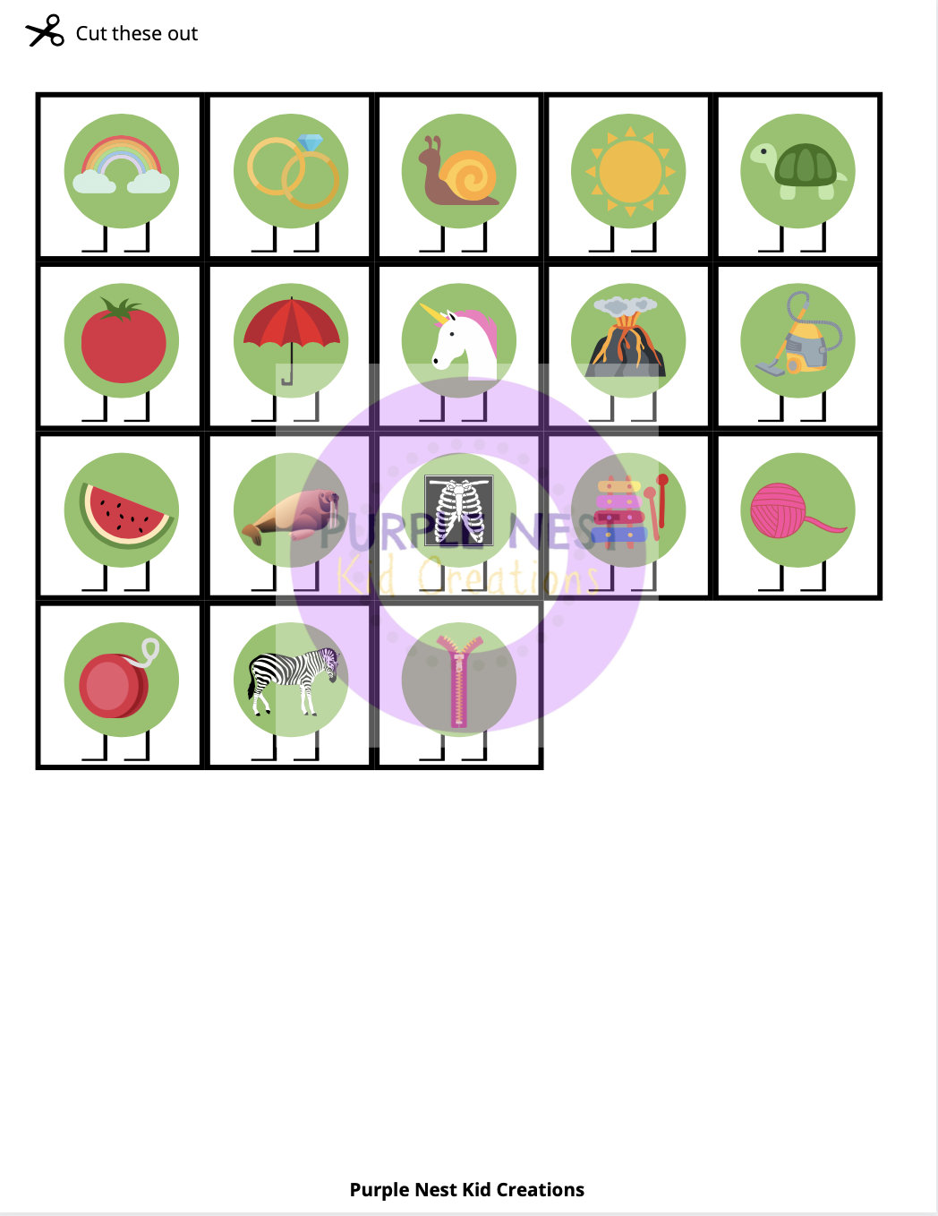 Letters and Sounds Match Worksheet Phonics Beginning Sounds - Etsy