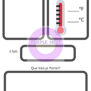 French Morning Binder, Digital Download, Busy Book Printable, Calendar ...