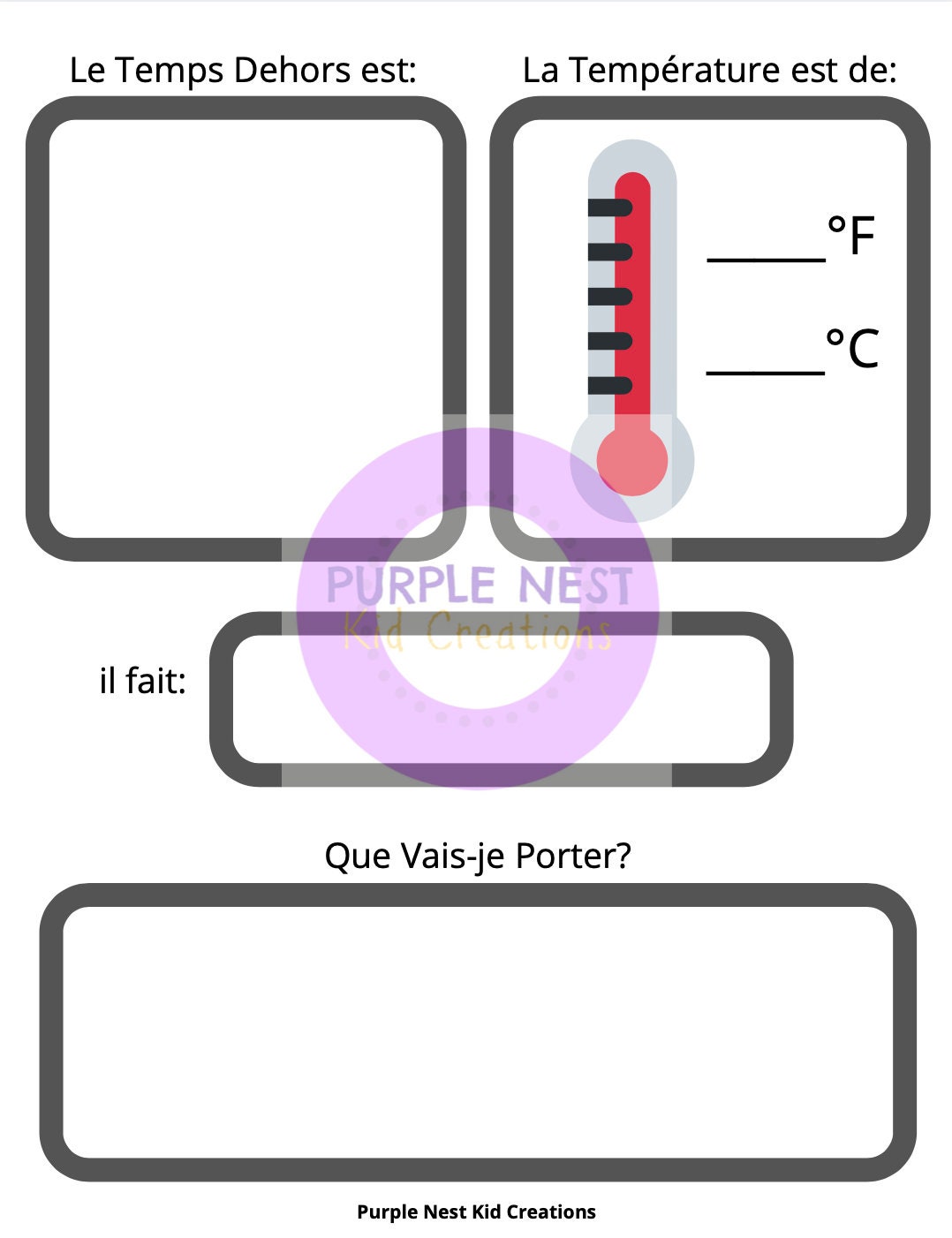 French Morning Binder Digital Download Busy Book Printable | Etsy