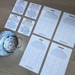 Parts of Speech Printable Activity, Winter Theme Language, Nouns ...