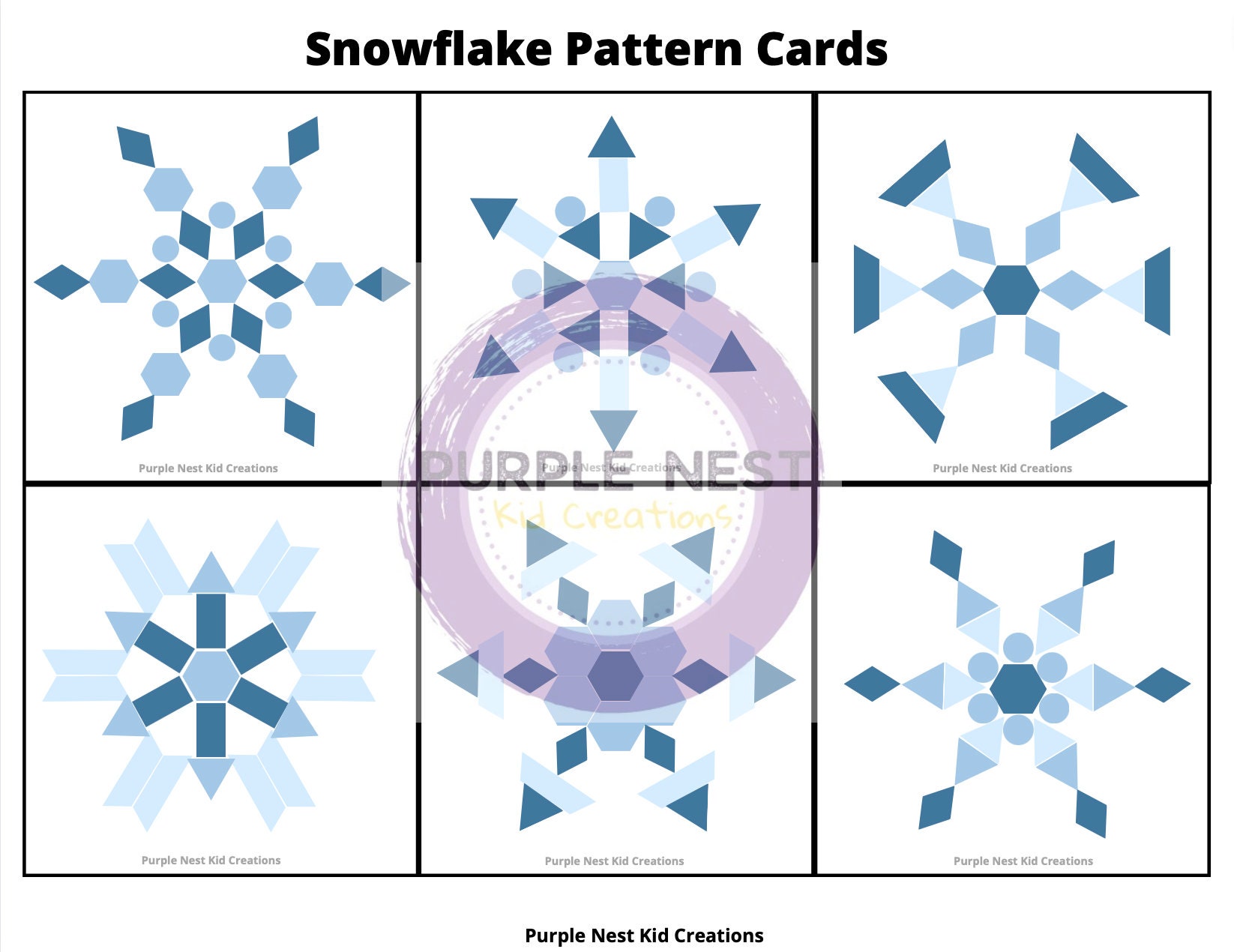 Create a Snowflake Printable Activity, Shapes, Snow, Winter, Snowflakes ...