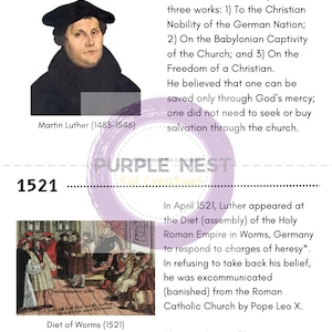 Reformation Day: Martin Luther History Printable Booklet (PDF Download ...