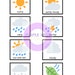 Weather Matching Game: Preschool Printable Activity (PDF) - Etsy