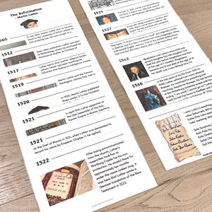 Reformation Day: Martin Luther History Printable Booklet (PDF Download ...