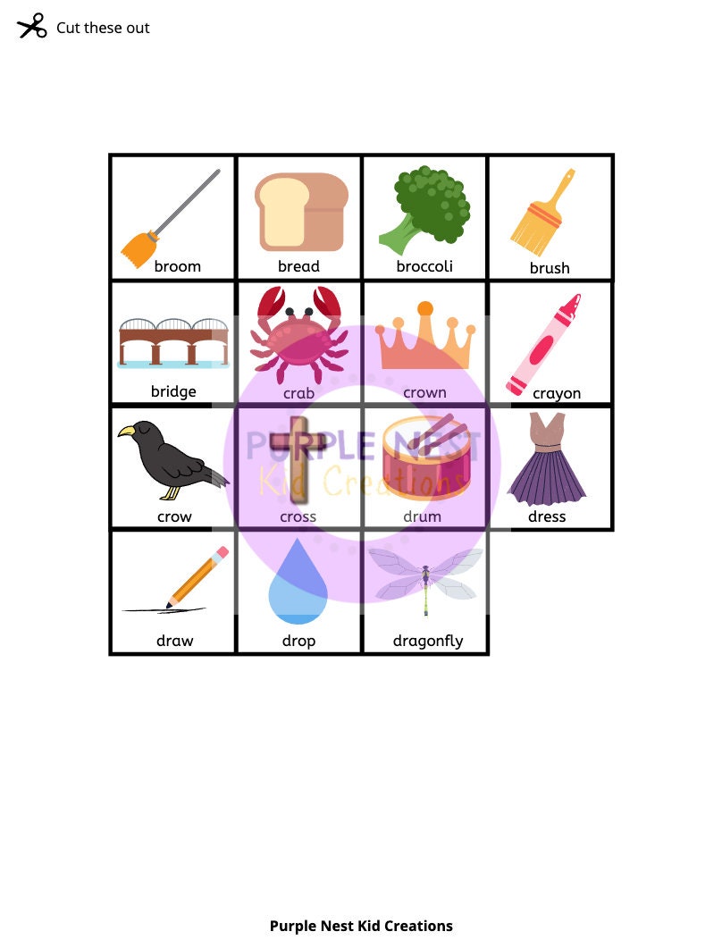 R Blends Word Sort Digital Download Printable Activity - Etsy