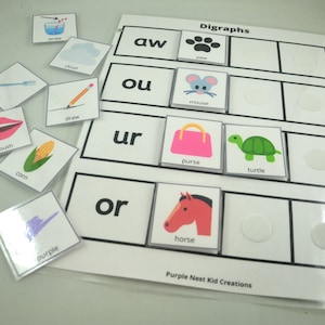 Level Two Literacy Bundle, Digital Download, Compound Words, Digraphs ...