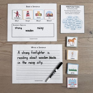 Build a Sentence Printable Activity: Nouns, Verbs, Adjectives (PDF ...