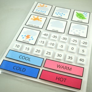 Weather Activity Sheet, Morning Binder Activity, Temperature, Digital ...
