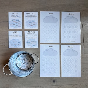 Parts of Speech Printable Activity, Winter Theme Language, Nouns ...