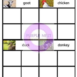 Farm Animal Sort Worksheet, Farm Animals Sorting Game, Educational ...