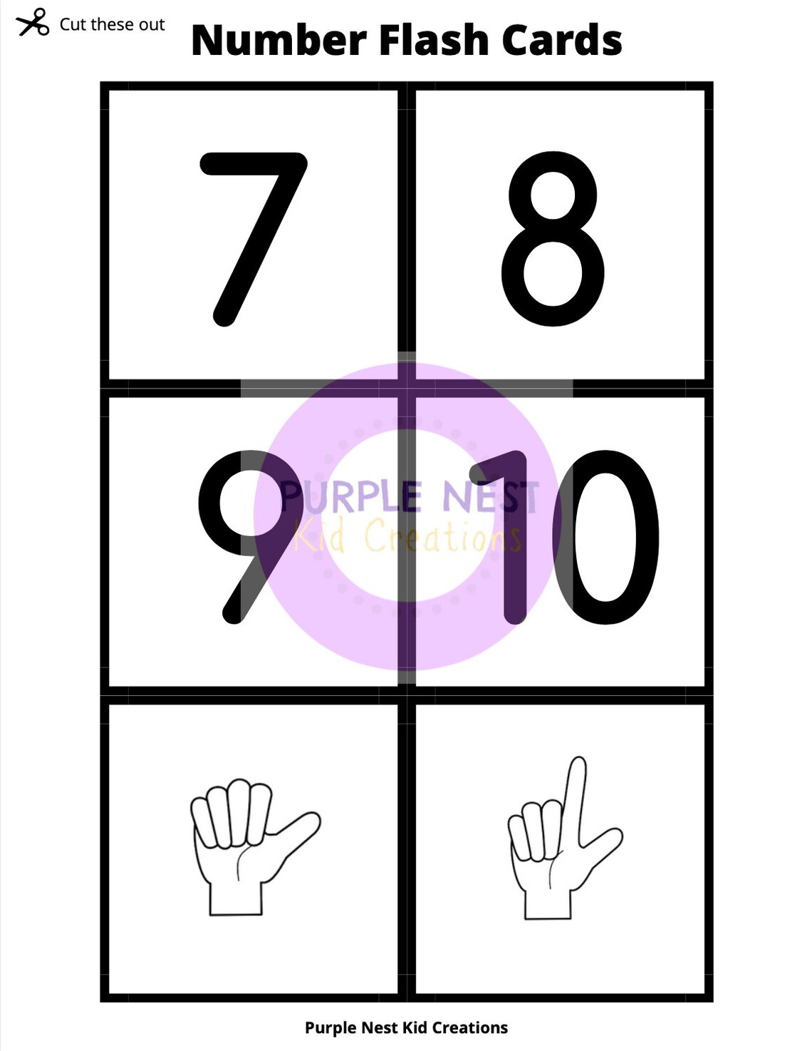 Number Flash Cards Number Sense Matching Game Educational - Etsy