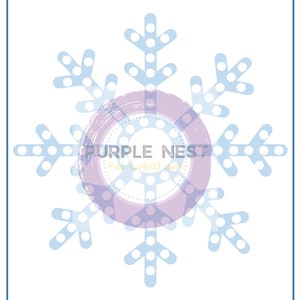Snowflake Dot Art: Q-tip Painting Printable (PDF) - Etsy