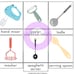 Kitchen Tools Flash Cards, Montessori, Nomenclature, Three Part Cards ...
