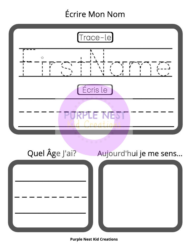 French Morning Binder Digital Download Busy Book Printable | Etsy