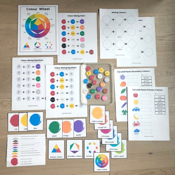 Colours Bundle Colors Colour Wheel Color Wheel Color | Etsy