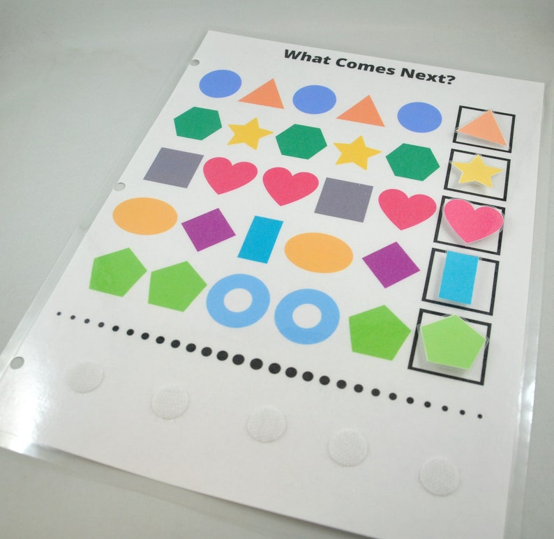 What Comes Next Worksheet, Finish the Pattern Game, Educational ...