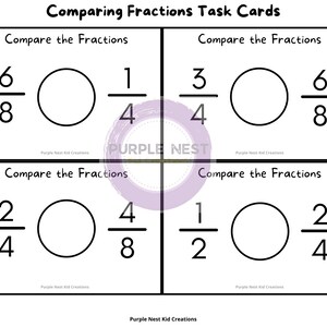Comparing Fractions, Math Activity, Fractions, Fraction Strips ...
