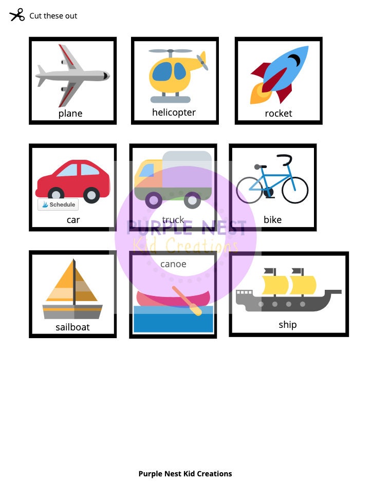 Land Air & Water Transportation Worksheet Transportation - Etsy Canada
