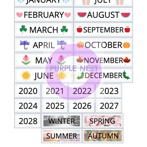 Perpetual Calendar, Morning Binder Activity Sheet, Digital Download ...