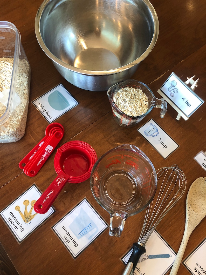 Kitchen Measurement Flash Cards Printable Cards Kitchen - Etsy