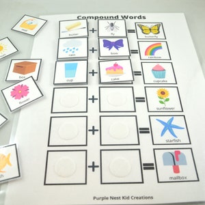 Level Two Literacy Bundle, Digital Download, Compound Words, Digraphs ...