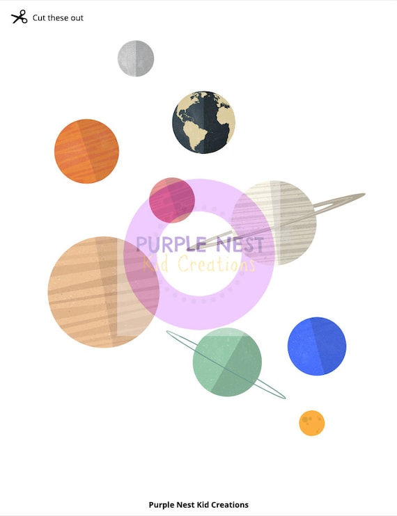 Sprout Cut Out Planets Printable