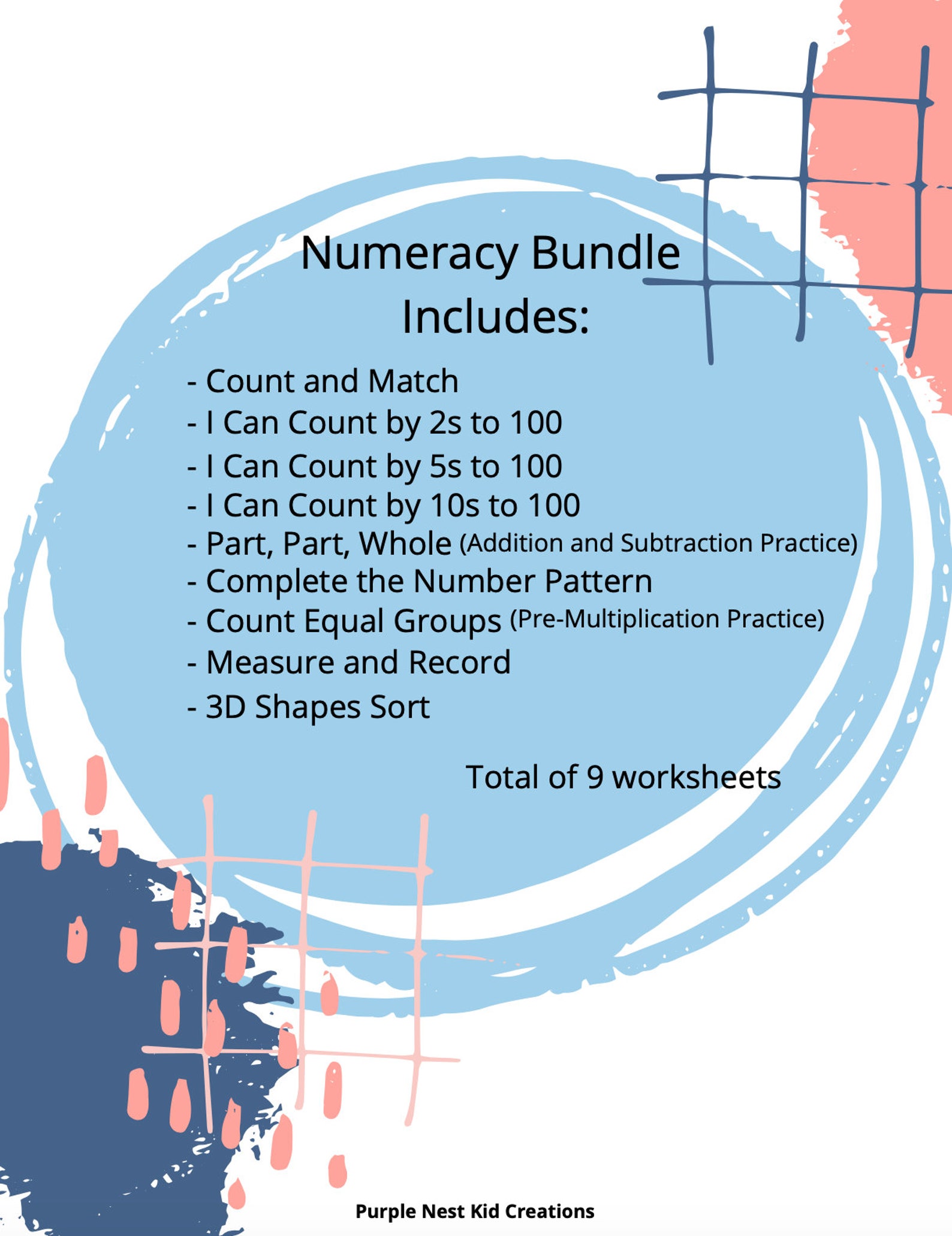 Numeracy Bundle Digital Download Numbers Math Counting | Etsy