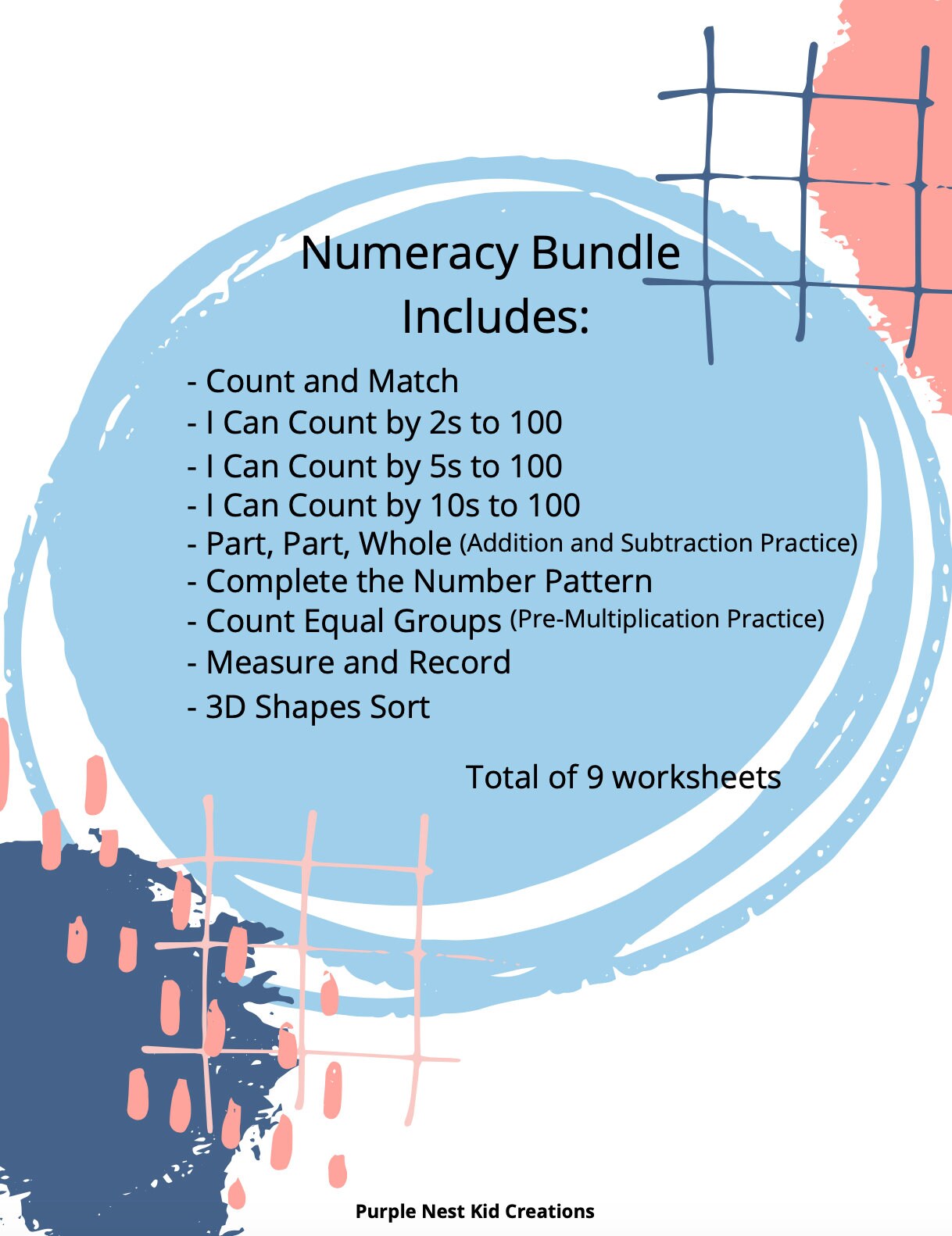 Numeracy Bundle Digital Download Numbers Math Counting - Etsy