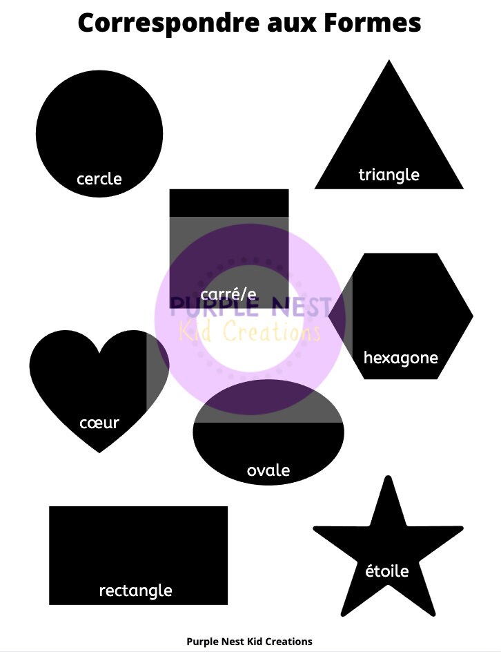 French Busy Book Bundle 1 Busy Book Printable Matching - Etsy