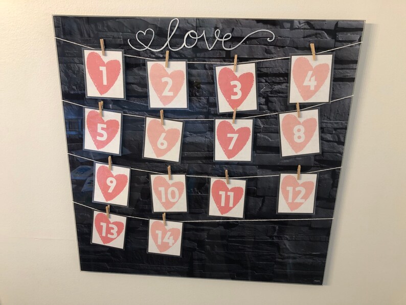 Valentine Scripture Cards: Religious Countdown Calendar (digital ...