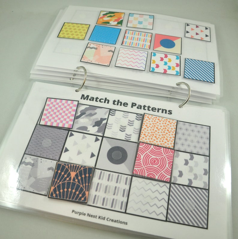 Travel Busy Book Bundle 1 Busy Book Printable Matching - Etsy