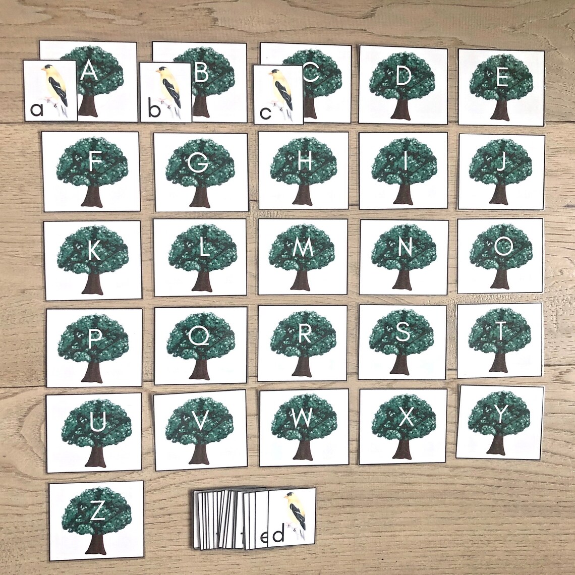 Spring Alphabet Matching Game: Letter Recognition Printable (digital ...