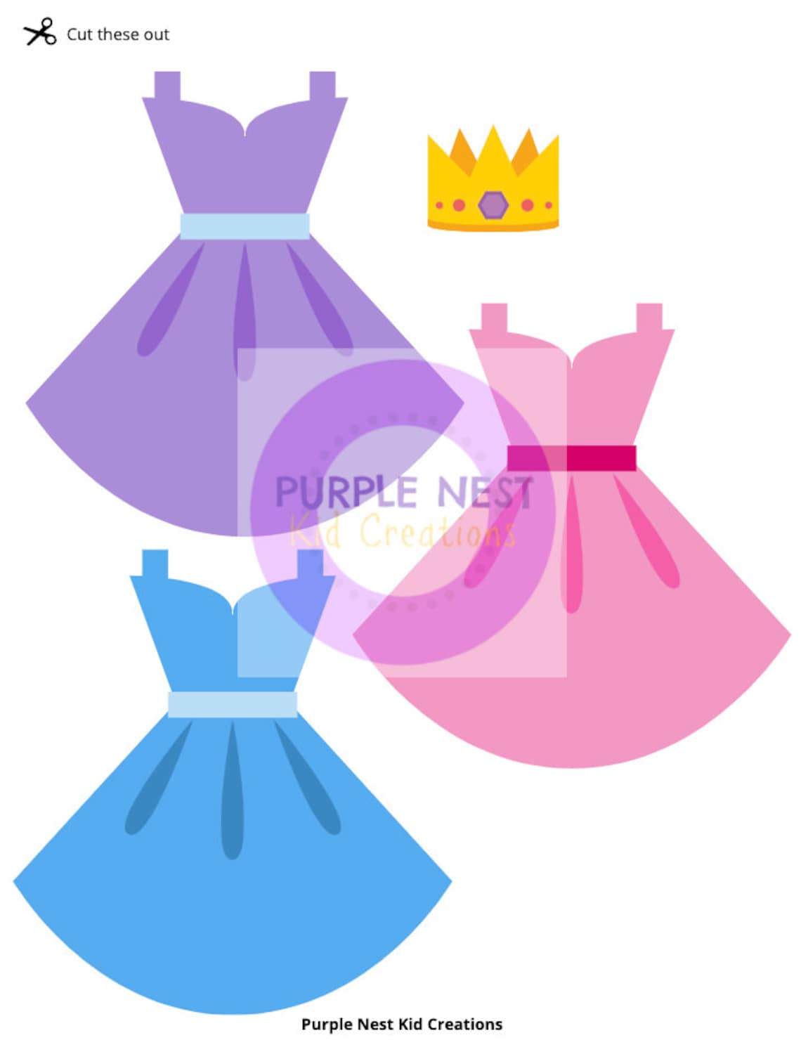 Dress up Girl Activity Worksheet: Preschool Learning Binder (digital ...