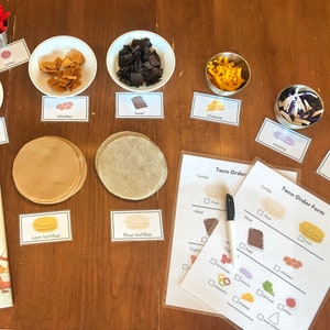 Taco Dramatic Play Printable Activity, Busy Bag, Pretend Play, Tacos ...
