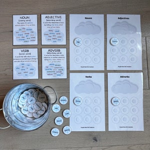 Parts of Speech Printable Activity, Winter Theme Language, Nouns ...