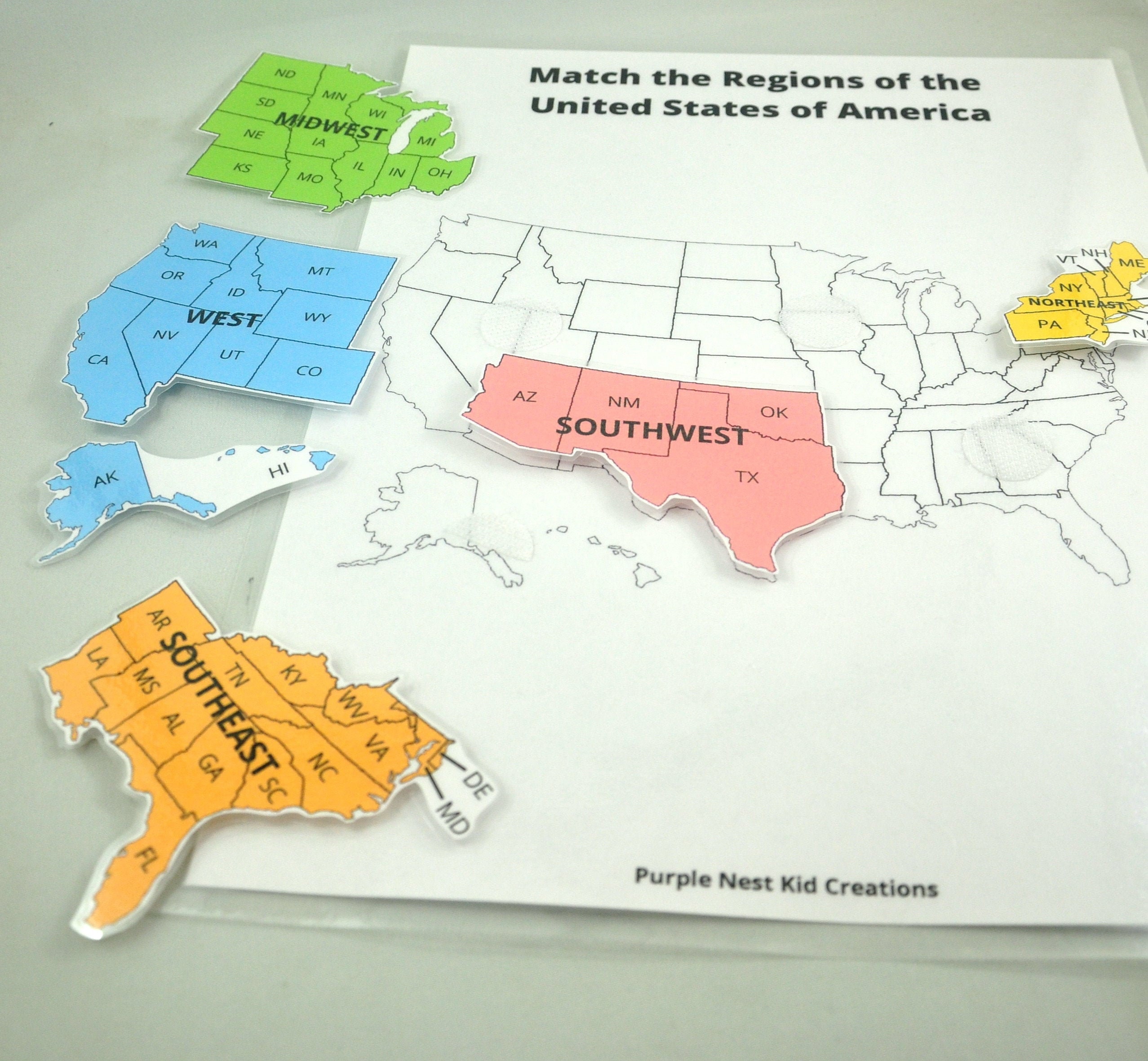 United States of America Bundle USA Map Geography States - Etsy Canada