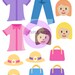 Dress up Girl Activity Worksheet: Preschool Learning Binder (digital ...