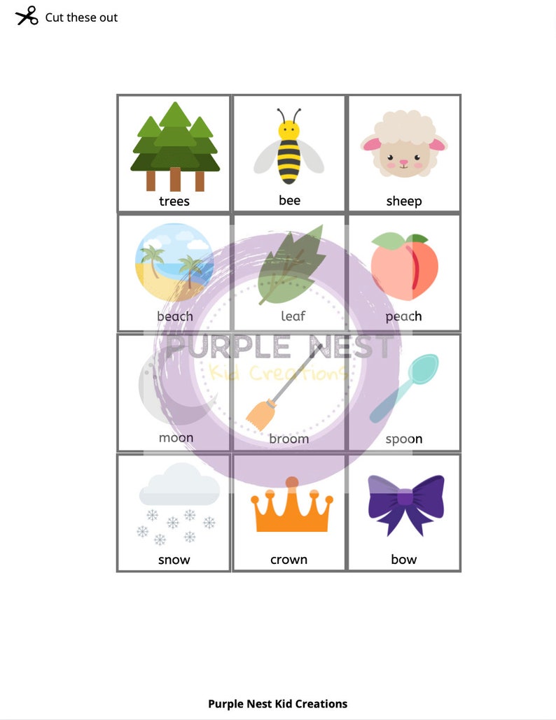 Vowel Digraphs Matching Game: Phonics Printable Activity (PDF) - Etsy
