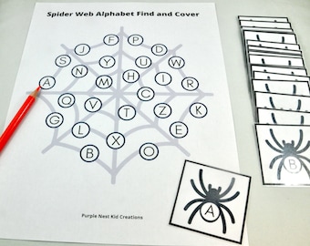 Spider Web Letters - Etsy