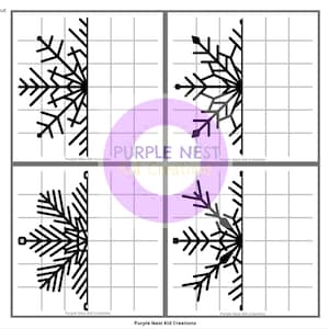 Snowflake Symmetry Printable Activity, Shapes, Snow, Winter, Snowflakes ...