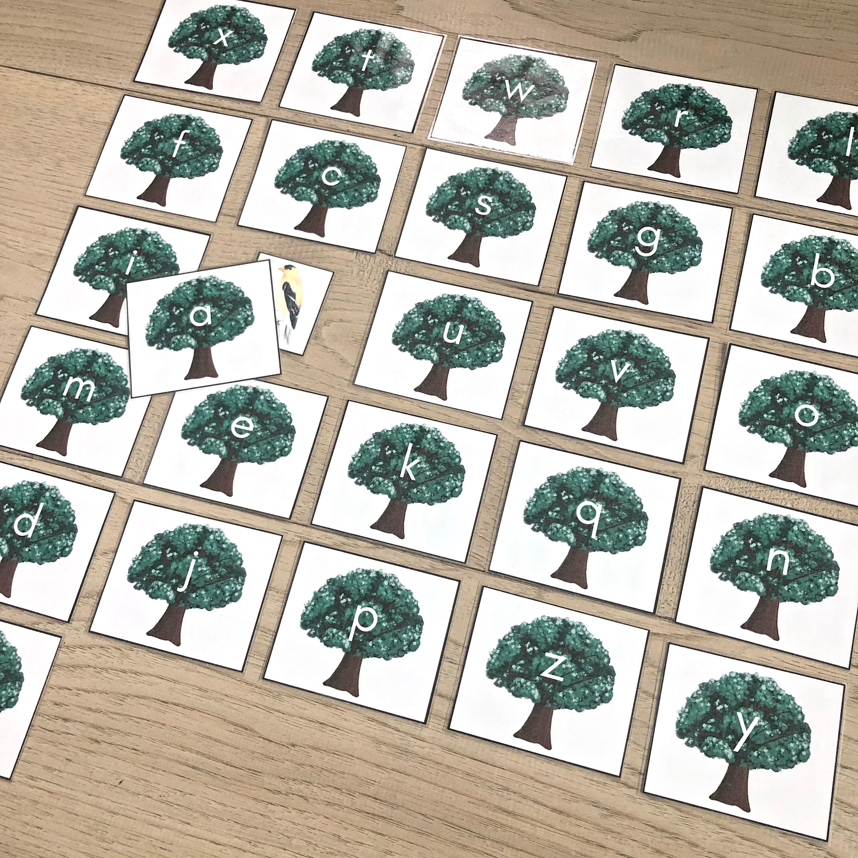 Spring Alphabet Matching Game: Letter Recognition Printable (digital ...