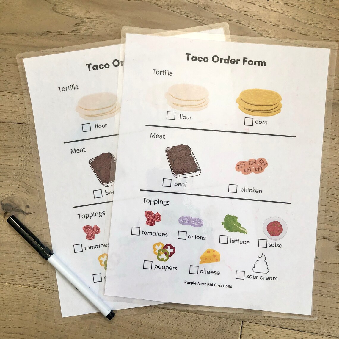 Taco Dramatic Play Printable Activity Busy Bag Pretend Play - Etsy Canada