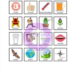 Digraph 'th' Word Sort With Pictures Worksheet, Letter Sounds Sorting ...