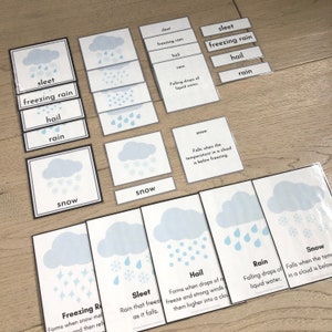 Snowflake Life Cycle Worksheet: Winter Precipitation Activity (digital ...